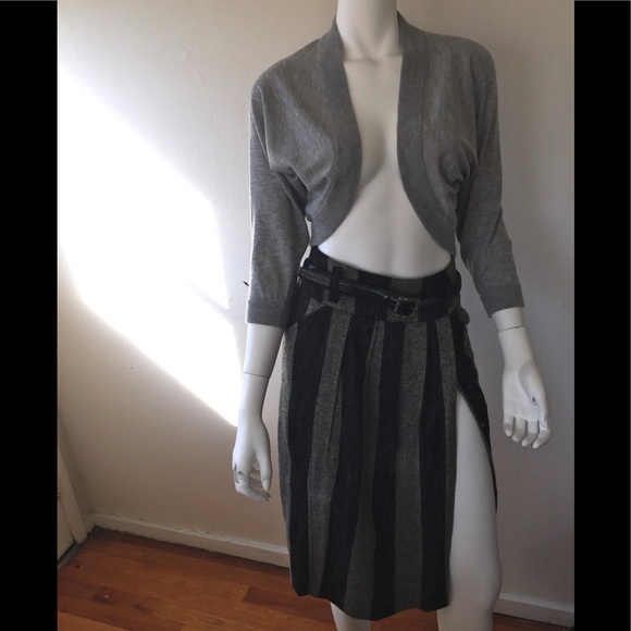 Lynn Stuart | Skirts | Vtg Lynn Stuart Wool Striped Straight Skirt ...